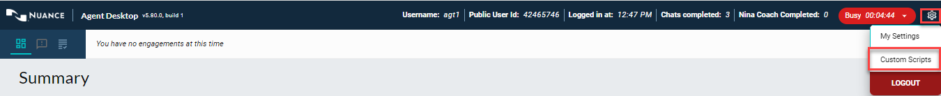 Access Custom Scripts
