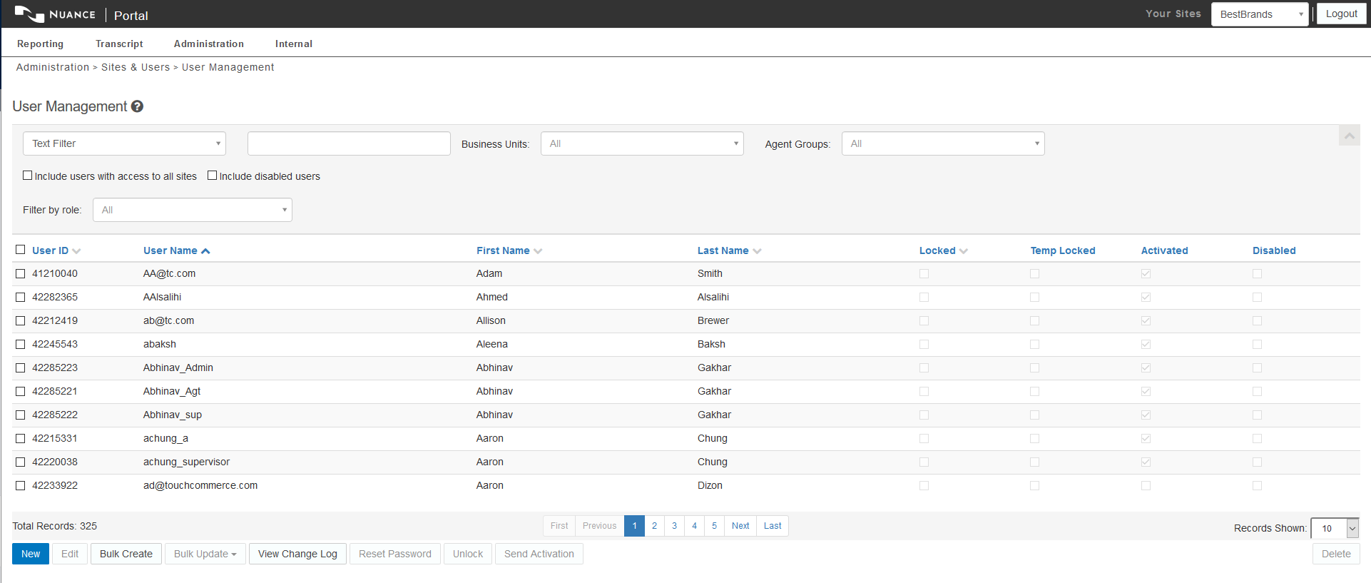 Bulk Create Users
